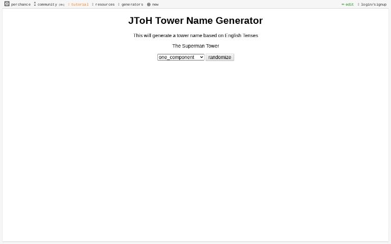 JToH Tower Name Generator
