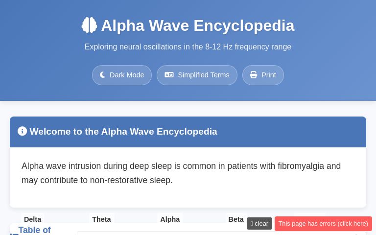 Alpha Wave Encyclopedia ― Perchance Generator