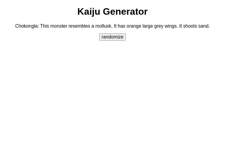 Kaiju Generator