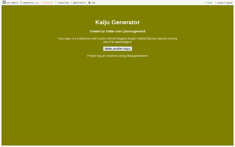 Kaiju Generator