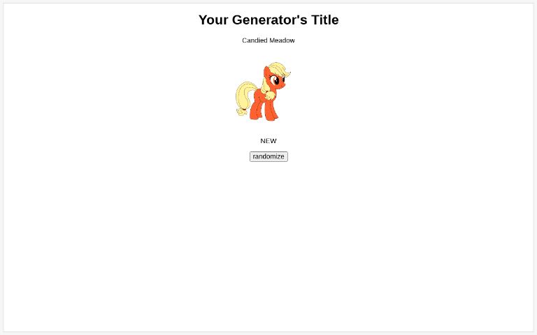Kalis Mlp Oc Generator