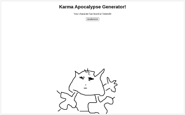 Karma Apocalypse Generator!