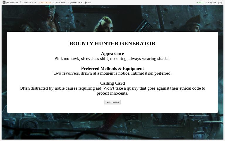BOUNTY HUNTER GENERATOR