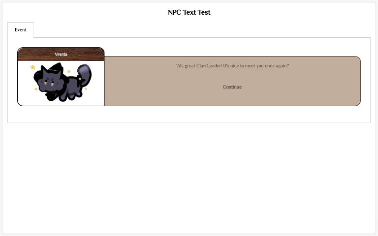 NPC Text Test ― Perchance Generator