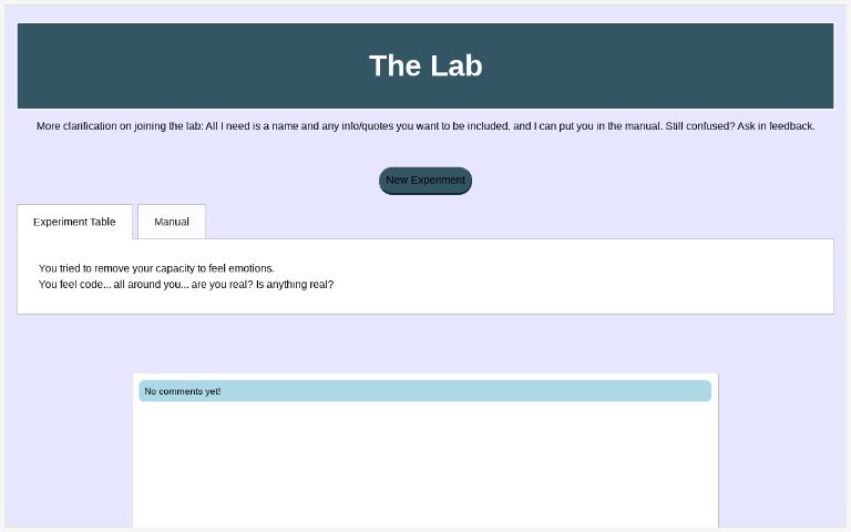 The Lab ― Perchance Generator