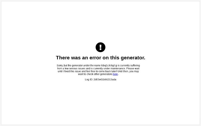 Fake Error Generator