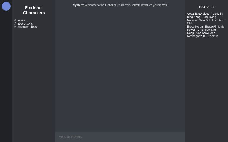 Fictional Characters ― Perchance Generator