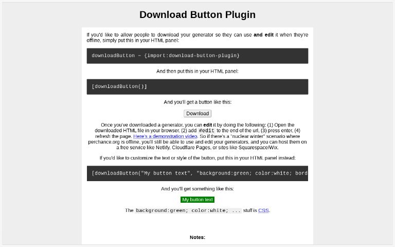 Download Button Plugin