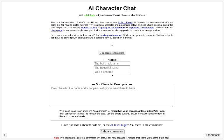 AI Chat & Roleplay (free, no sign-up, fast, unlimited)