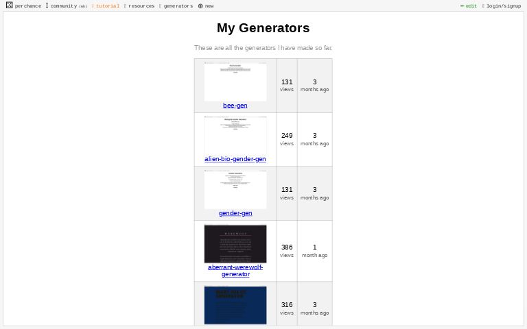 My Generators