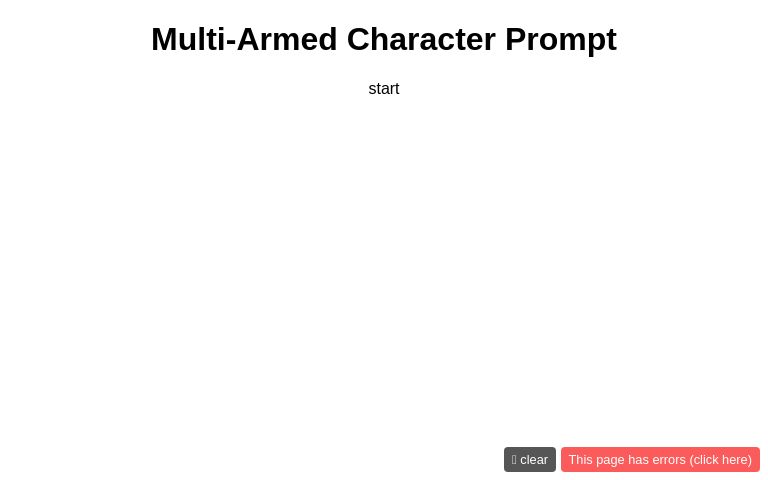 Multi-Armed Character Prompt ― Perchance Generator