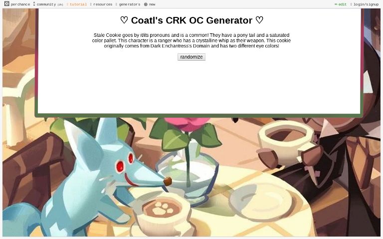 Coatl's CRK OC Generator ♡