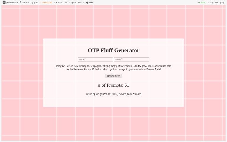 OTP Fluff Generator