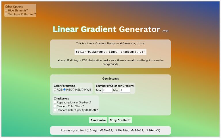 Linear Gradient Generator