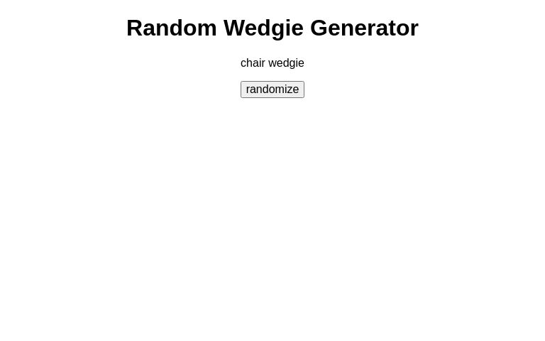 Random Wedgie Generator