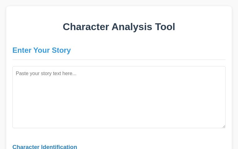 Character Analysis Tool ― Perchance Generator