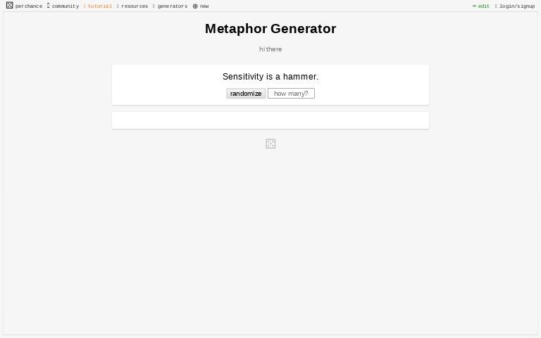 Metaphor Generator