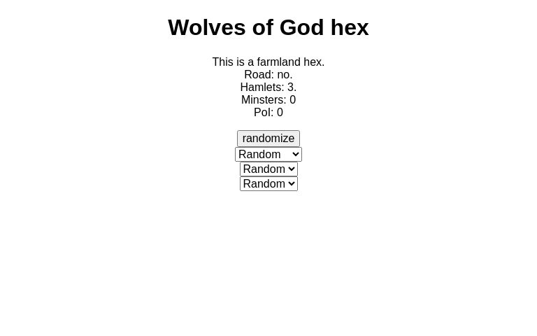 Wolves of God hex ― Perchance Generator
