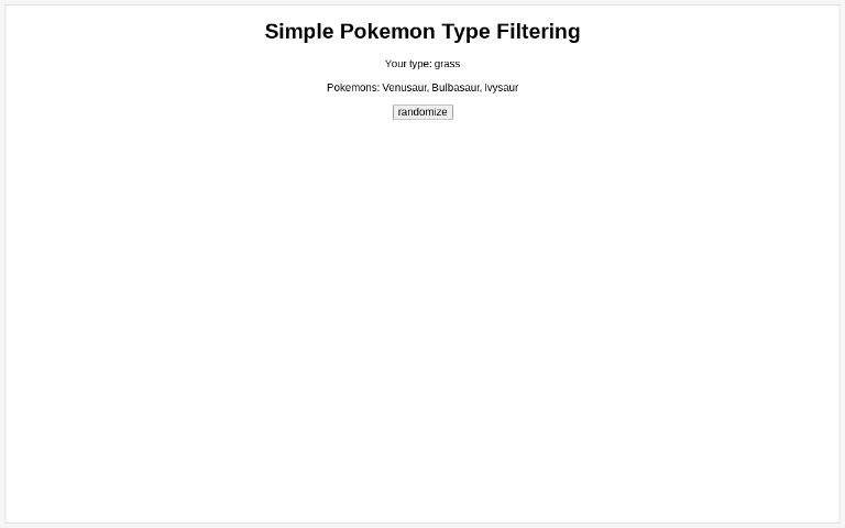 Simple Pokemon Type Filtering ― Perchance Generator