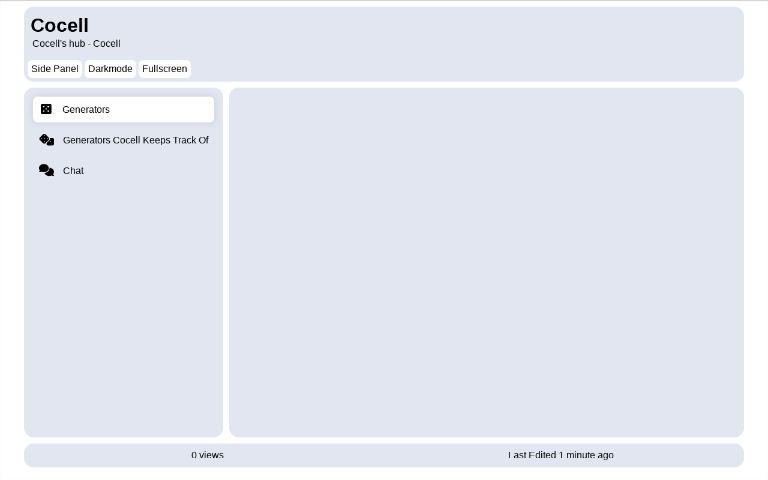 Cocell ― Perchance Generator