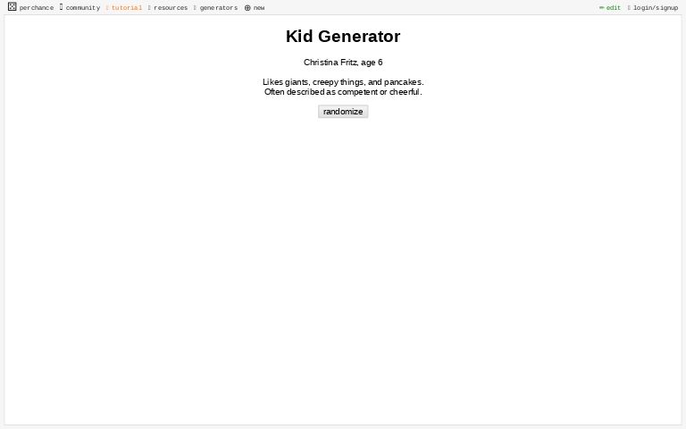 Kid Generator