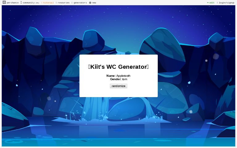 🌊Kiit's WC Generator🌊