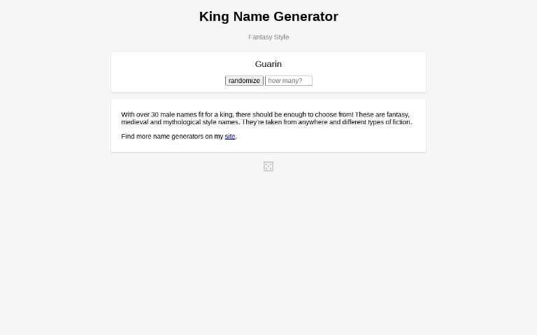 King Name Generator