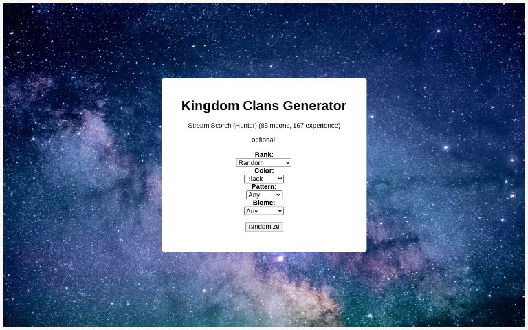 Kingdom Clans Generator