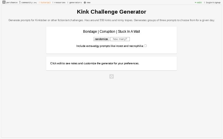 Kink Challenge Generator