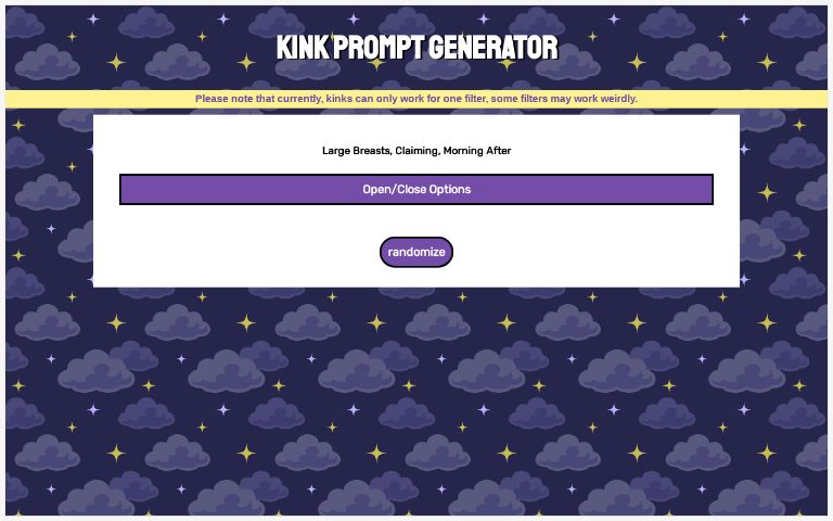 Kink Prompt Generator