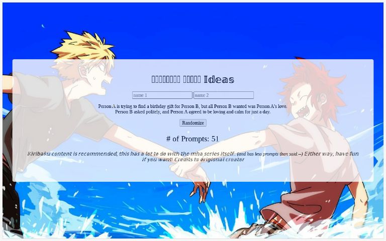 𝕀𝕕𝕖𝕒𝕤 ― Perchance Generator