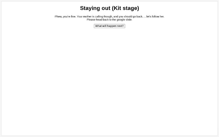 Staying out (Kit stage) ― Perchance Generator