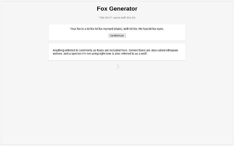 Fox Generator
