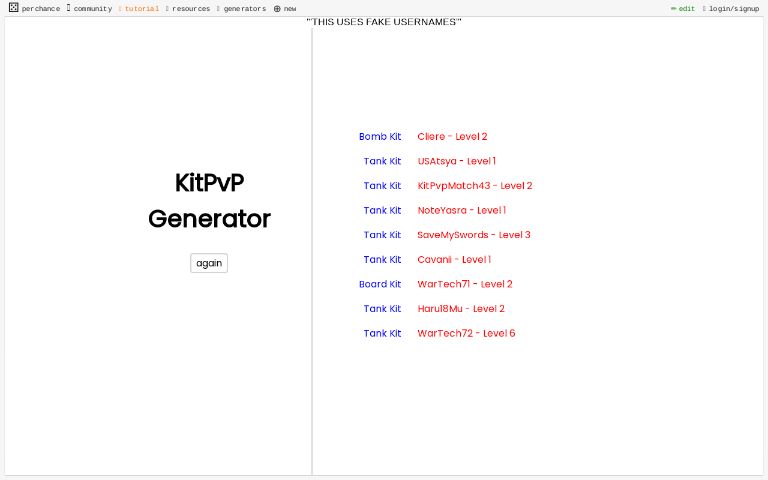 KitPvP Generator