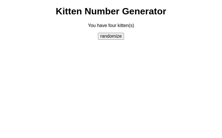 Kitten Number Generator