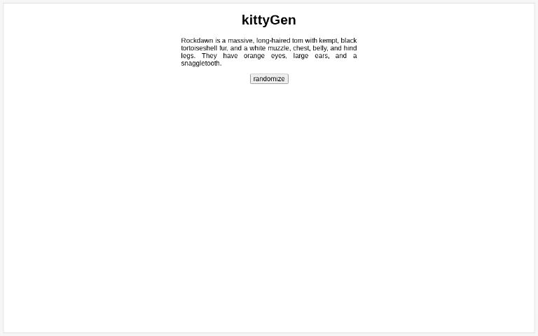 kittyGen ― Perchance Generator