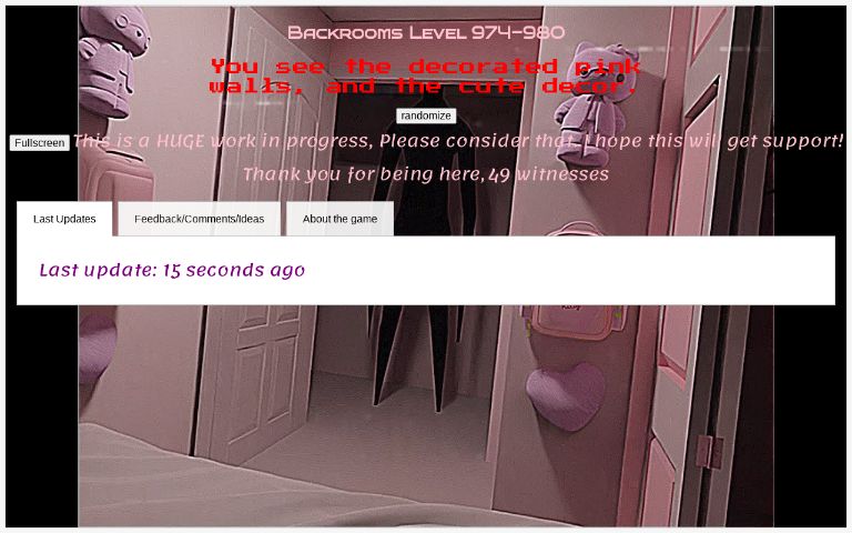 Backrooms Level 974-980 ― Perchance Generator