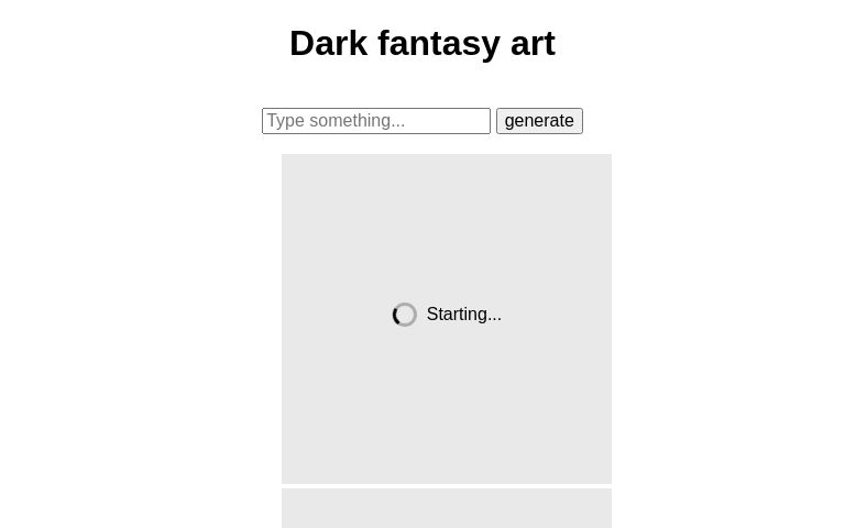 Dark fantasy art ― Perchance Generator