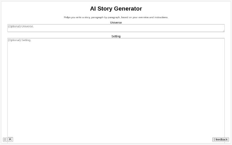 AI Story Generator (free, unlimited, no sign-up)