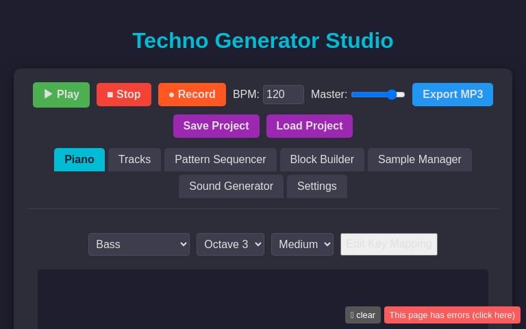 Techno Generator Studio