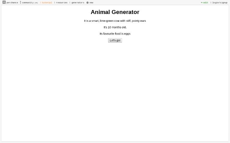 Animal Generator
