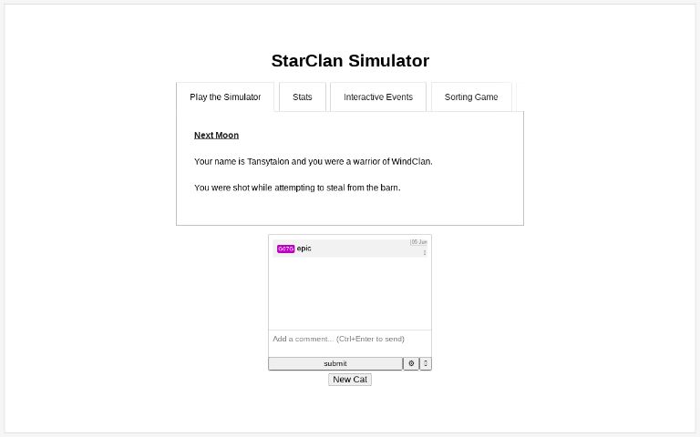 StarClan Simulator ― Perchance Generator