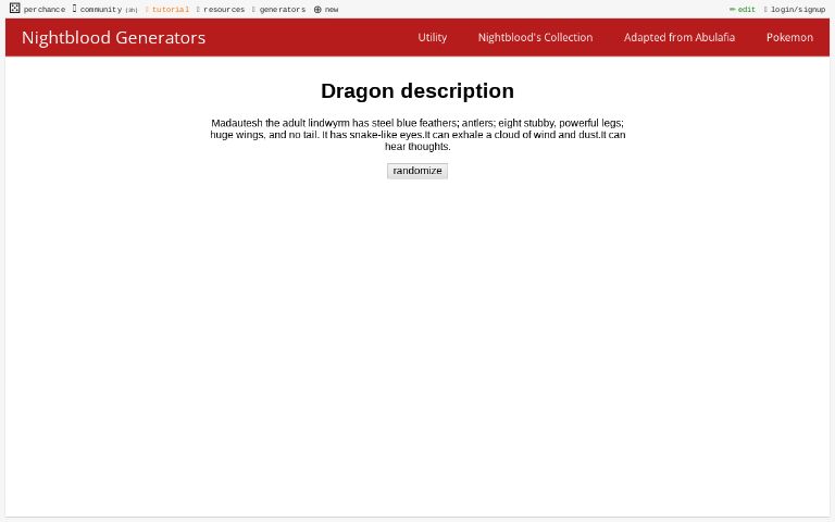 Dragon description ― Perchance Generator