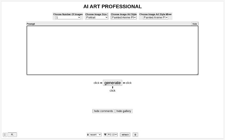 AI ART PRO ― Perchance Generator
