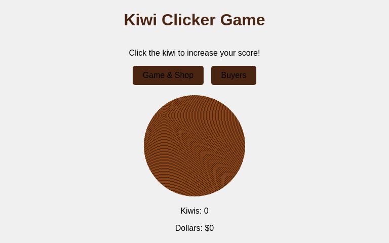 Kiwi Clicker Game ― Perchance Generator