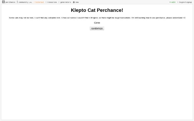 Klepto Cat Perchance! ― Perchance Generator