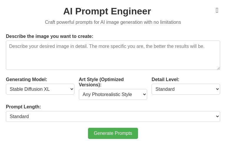 AI Prompt Engineer ― Perchance Generator