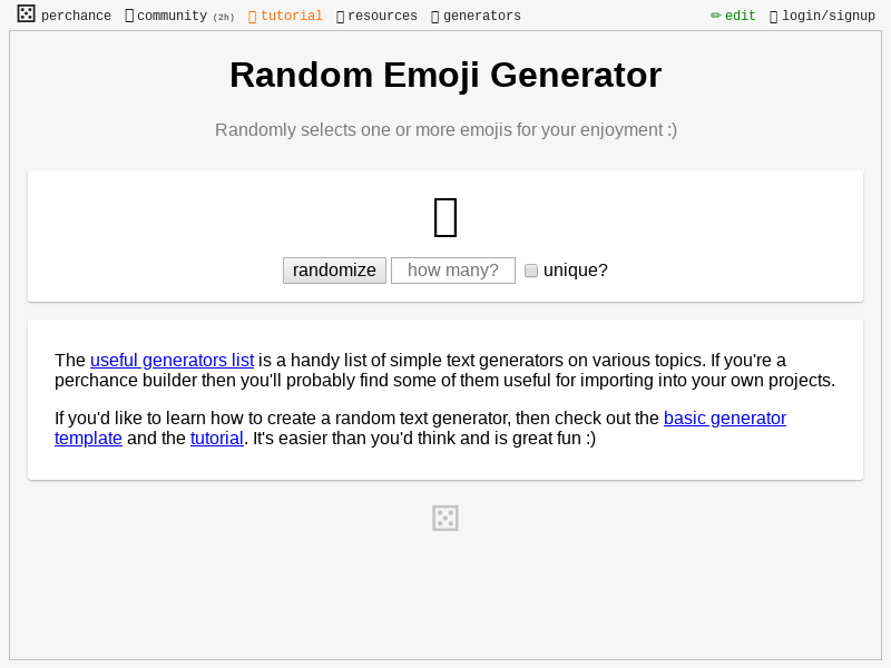 Random Emoji Generator