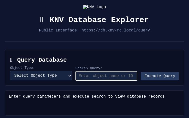 🌐 KNV Database Explorer ― Perchance Generator