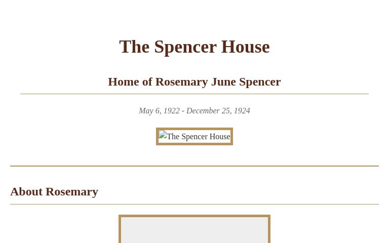 The Spencer House ― Perchance Generator